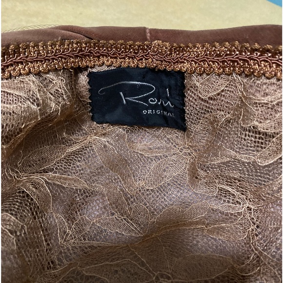Vintage | Accessories | Vintage Roni Swirl Tulle Net Ladies Hat Brown ...